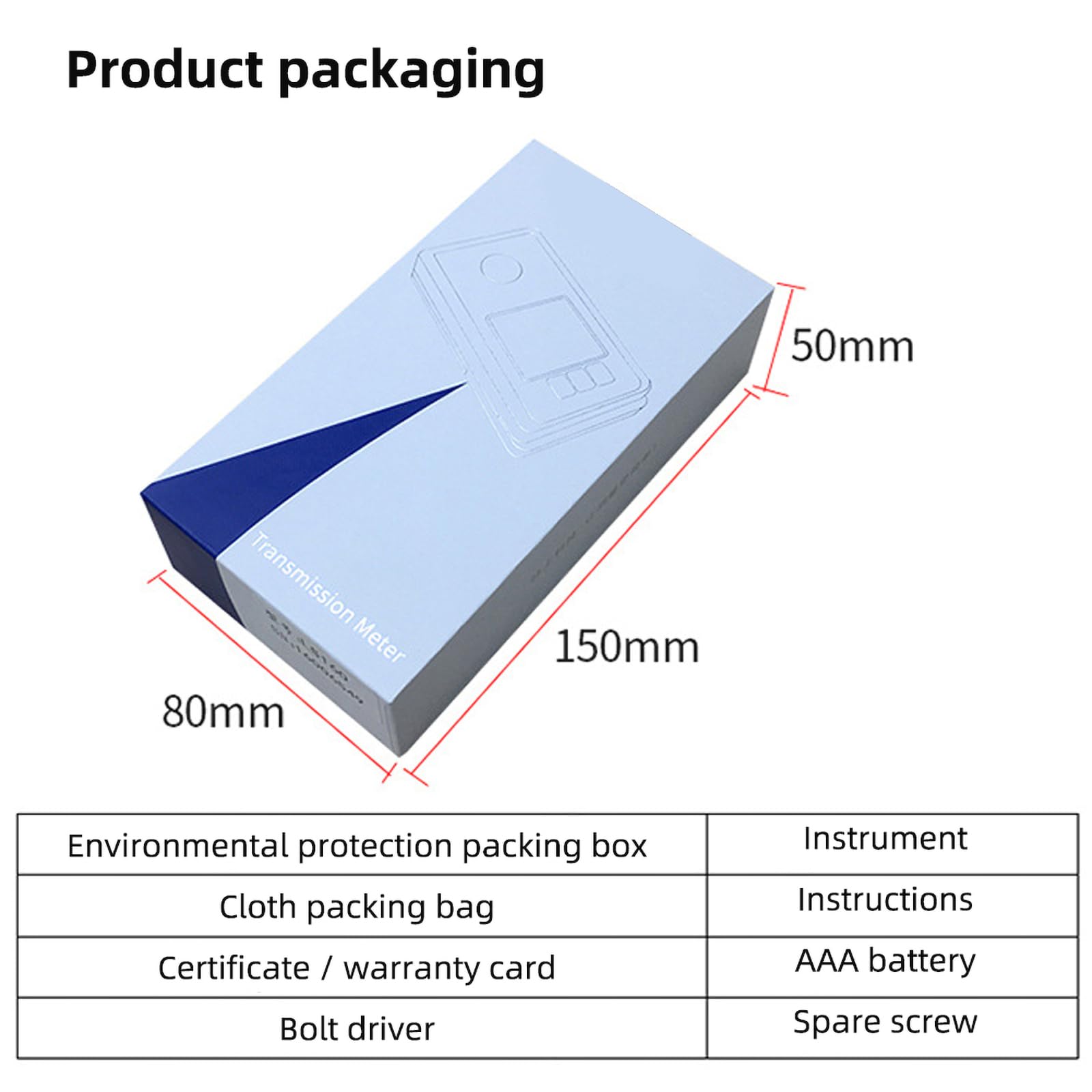 Snapklik.com : Tint Meter Solar Film Transmission Meter 0.03In Grooves ...