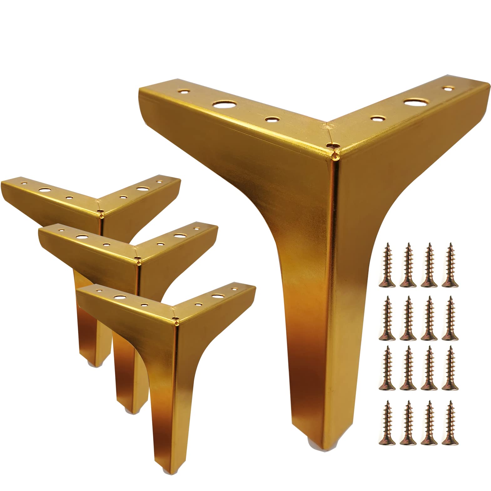 Amazon.com: M MIMHOOY 6 Inch Furniture Legs, Set of 4 Metal Furniture ...