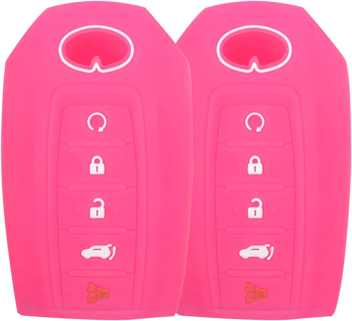 Amazon 2x New Key Fob Remotes 5 Buttons Silicone Cover Fit For amazon-2x-new-key-fob-remotes-5-buttons-silicone-cover-fit-for