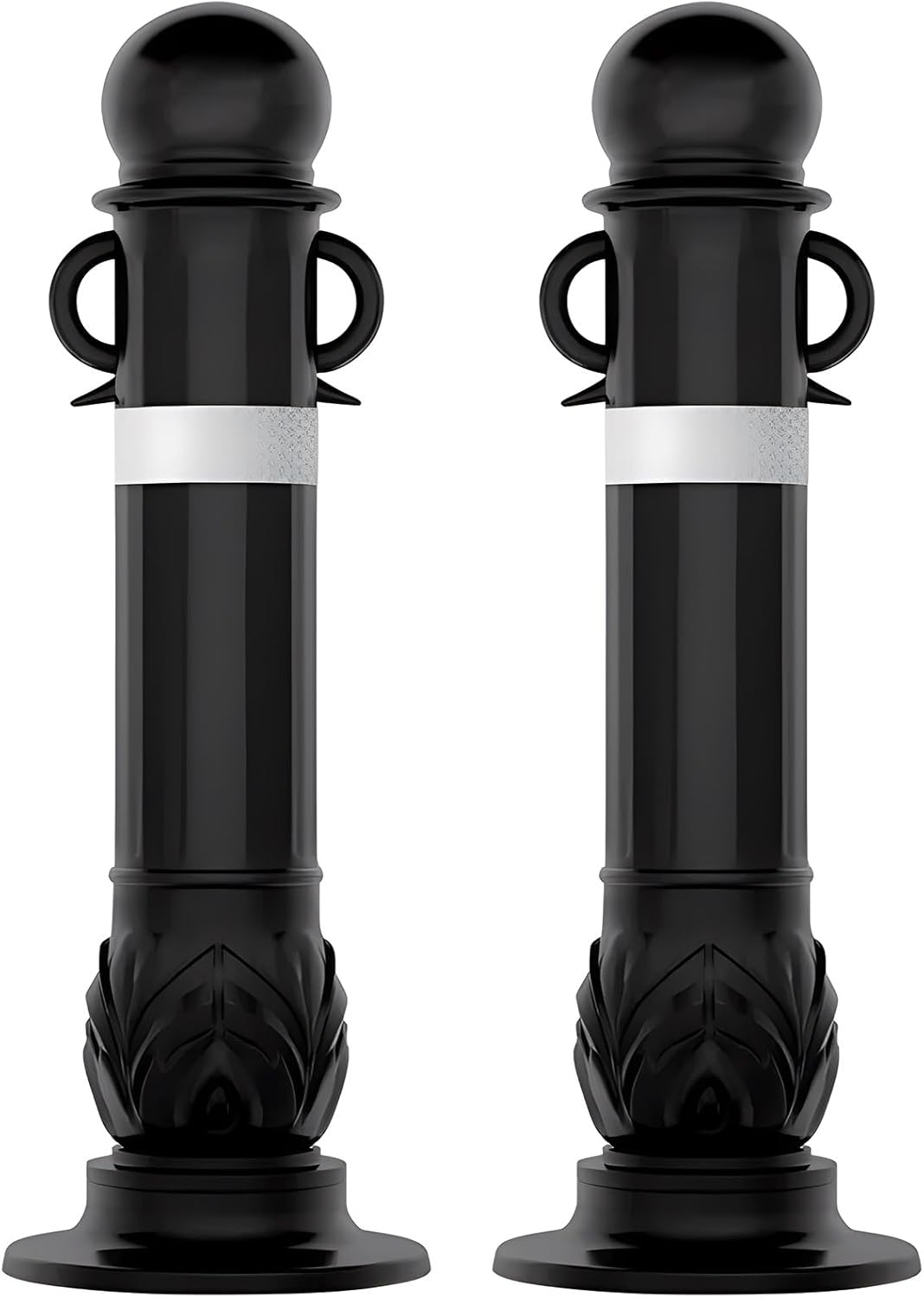 Amazon.co.jp: Parking Bollards Reflective Colored Driveway Barrier ...