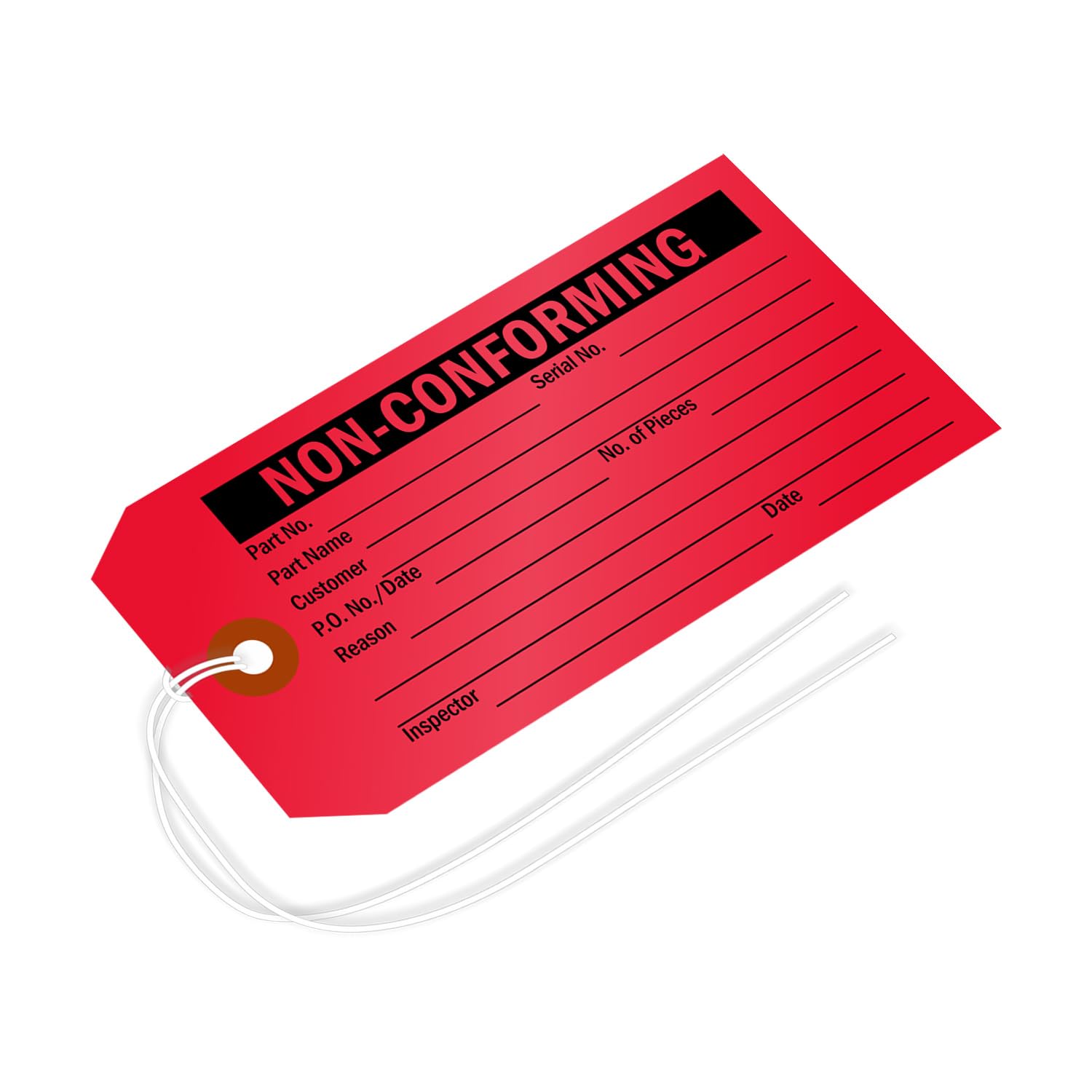 Amazon.com : SmartSign (Pack of 50) Non-Conforming Inspection Tags with ...