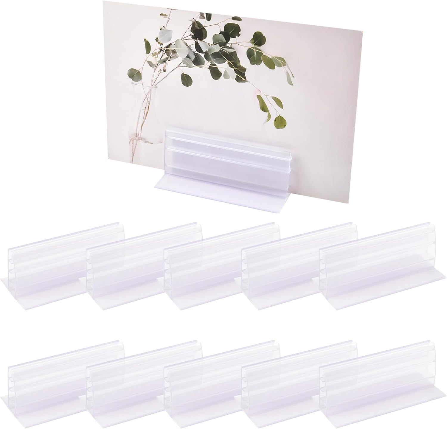 WANDIC 10pcs Acrylic Panels Holder, 2.95”*1.57”*1.18” Self Adhesive ...