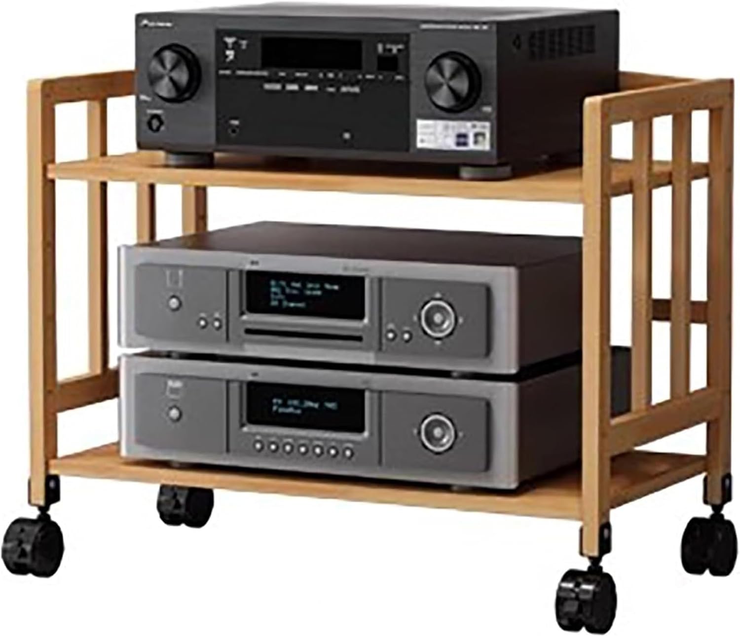 Adjustable Height HiFi Media Stand - 2 to 5 Tier Audio Rack for TV DVD ...