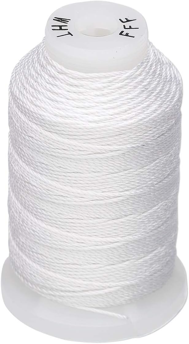 Amazon.com: Simply Silk Beading Thread Cord Size FFF White 0.016 Inch 0 ...