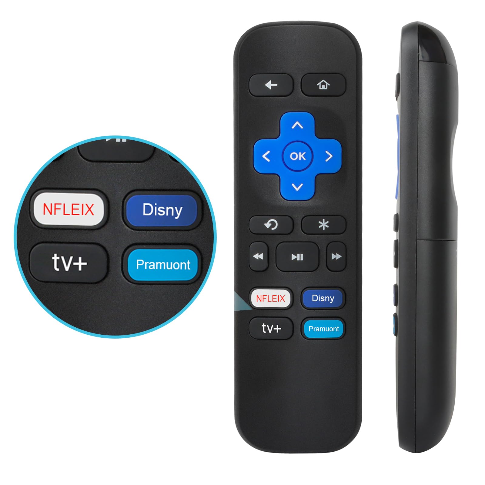 Universal Remote for Roku Box Remote Control Replacement, Fit for Roku ...