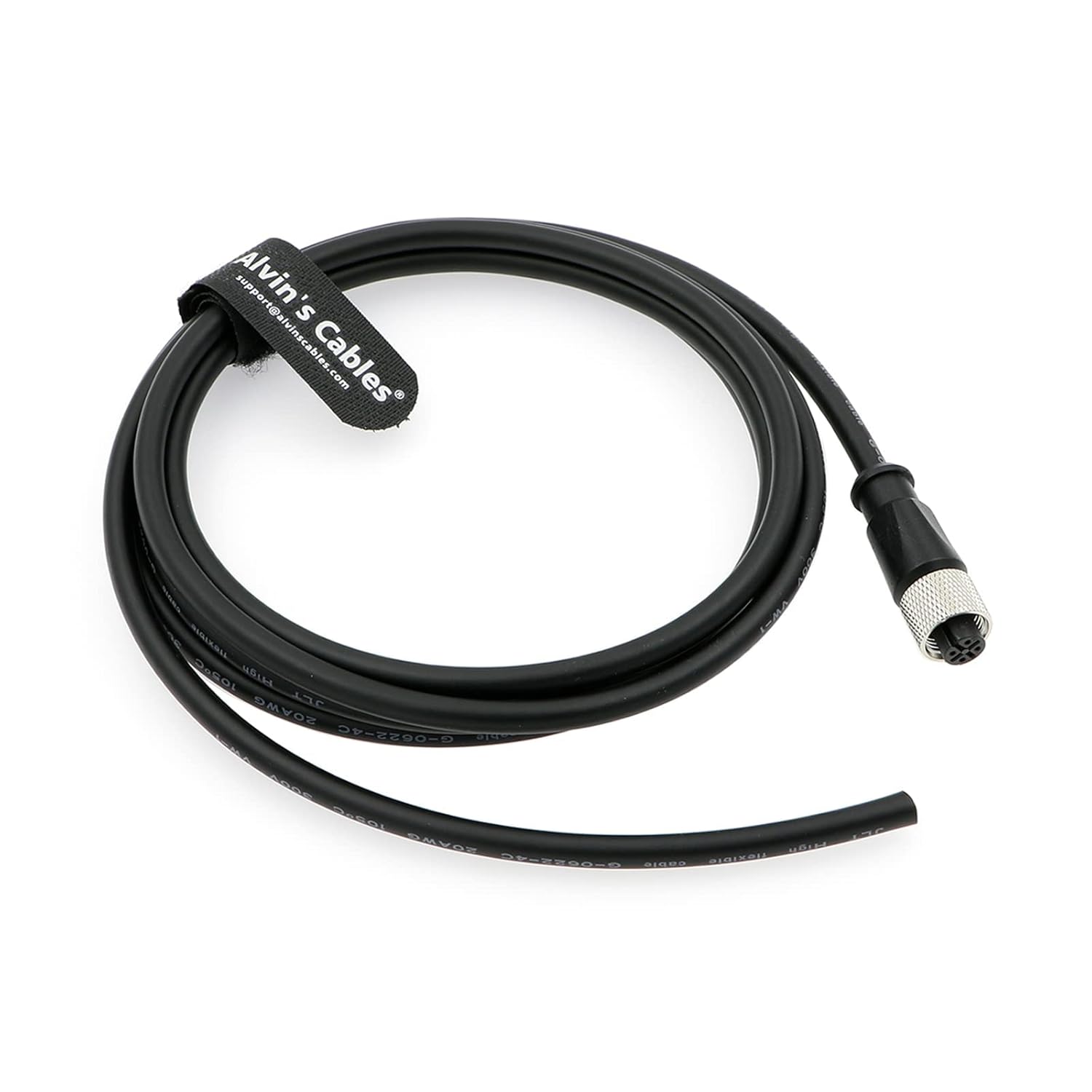 Alvin's Cables Ethernet-Kabel M12 A-Code, 4-polig, Luftfahrt-Stecker ...