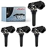 Amazon.com: PDQ TPMS 433 MHZ Tire Pressure Sensor 4 Pack Rubber StemFor ...