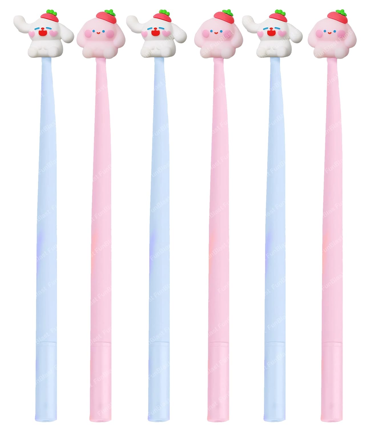 FunBlast Bunny Gel Pen with Cute Topper - Silicone Gel Pen for Smooth ...