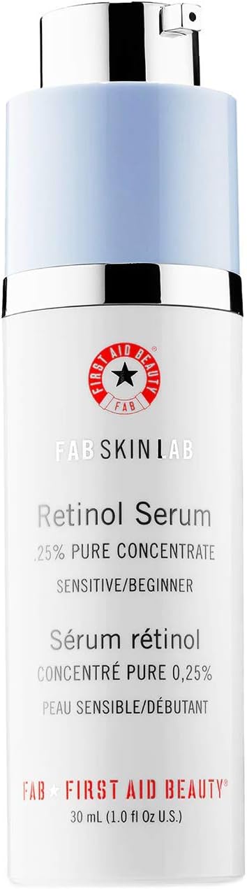 Amazon.com: First Aid Beauty FAB Skin Lab Retinol Serum 0.25% Pure ...