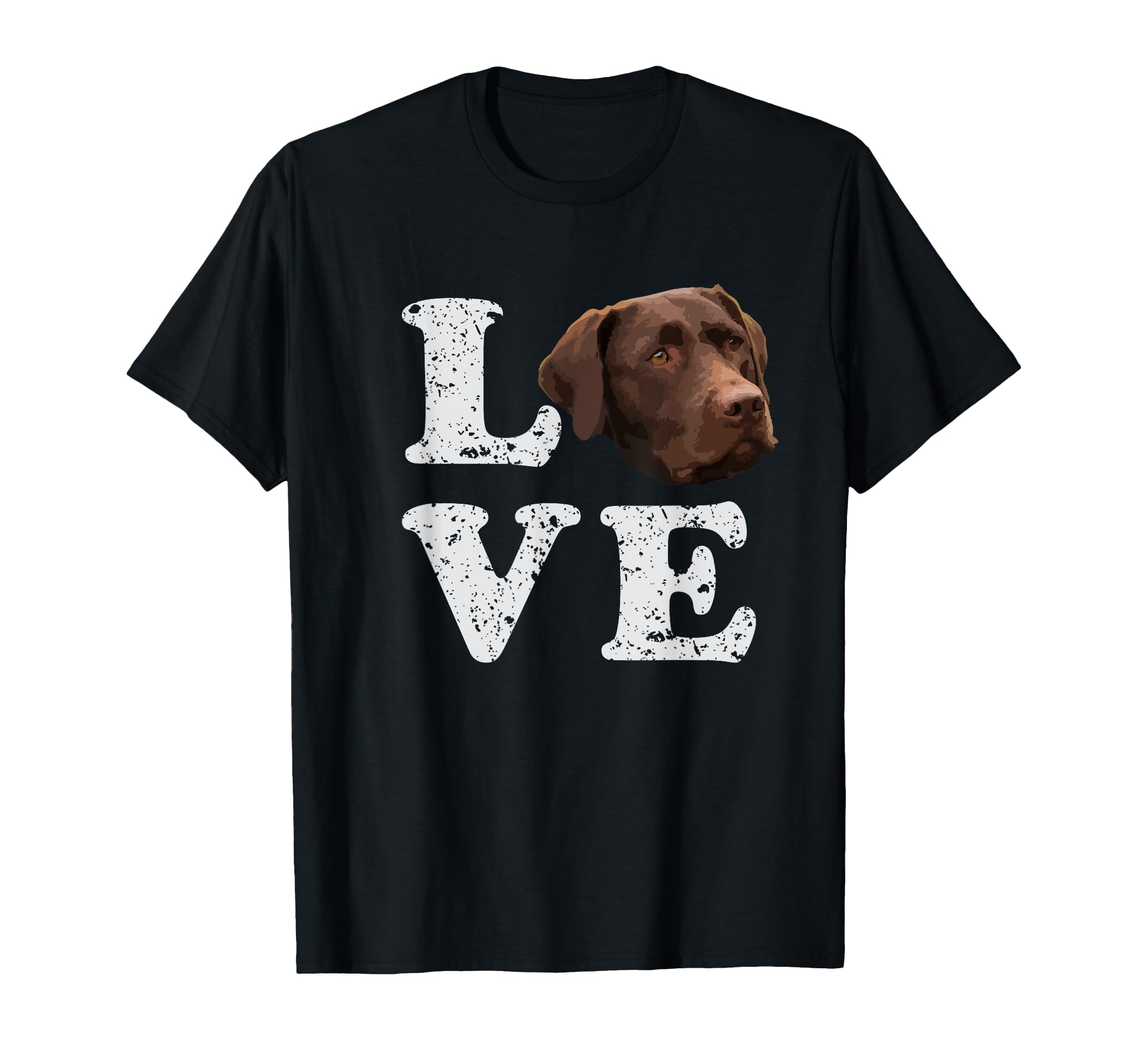 Amazon.com: I Love My Chocolate Lab T-Shirt | Labrador Retriever Dog ...