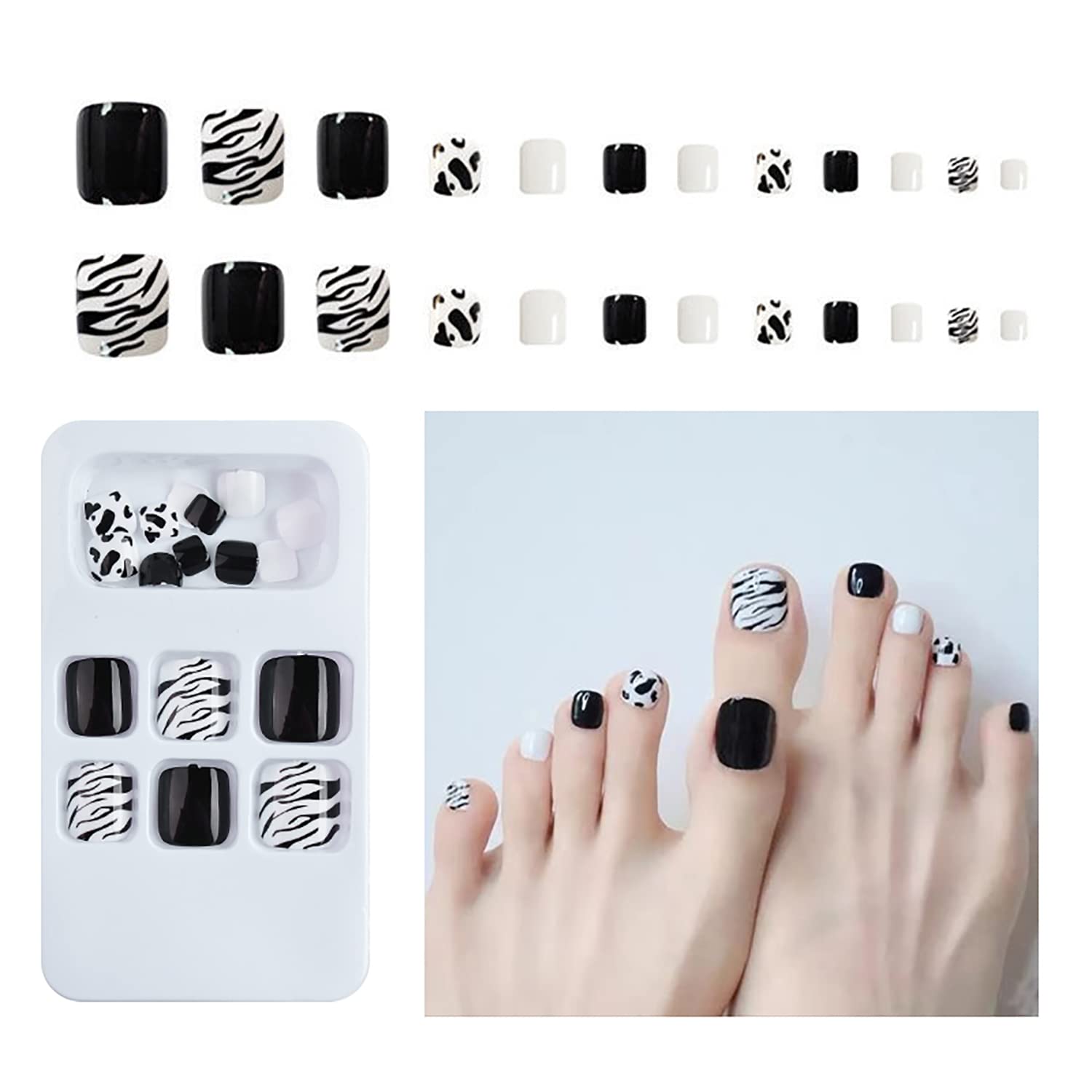 Toenail Art Designs Zebra