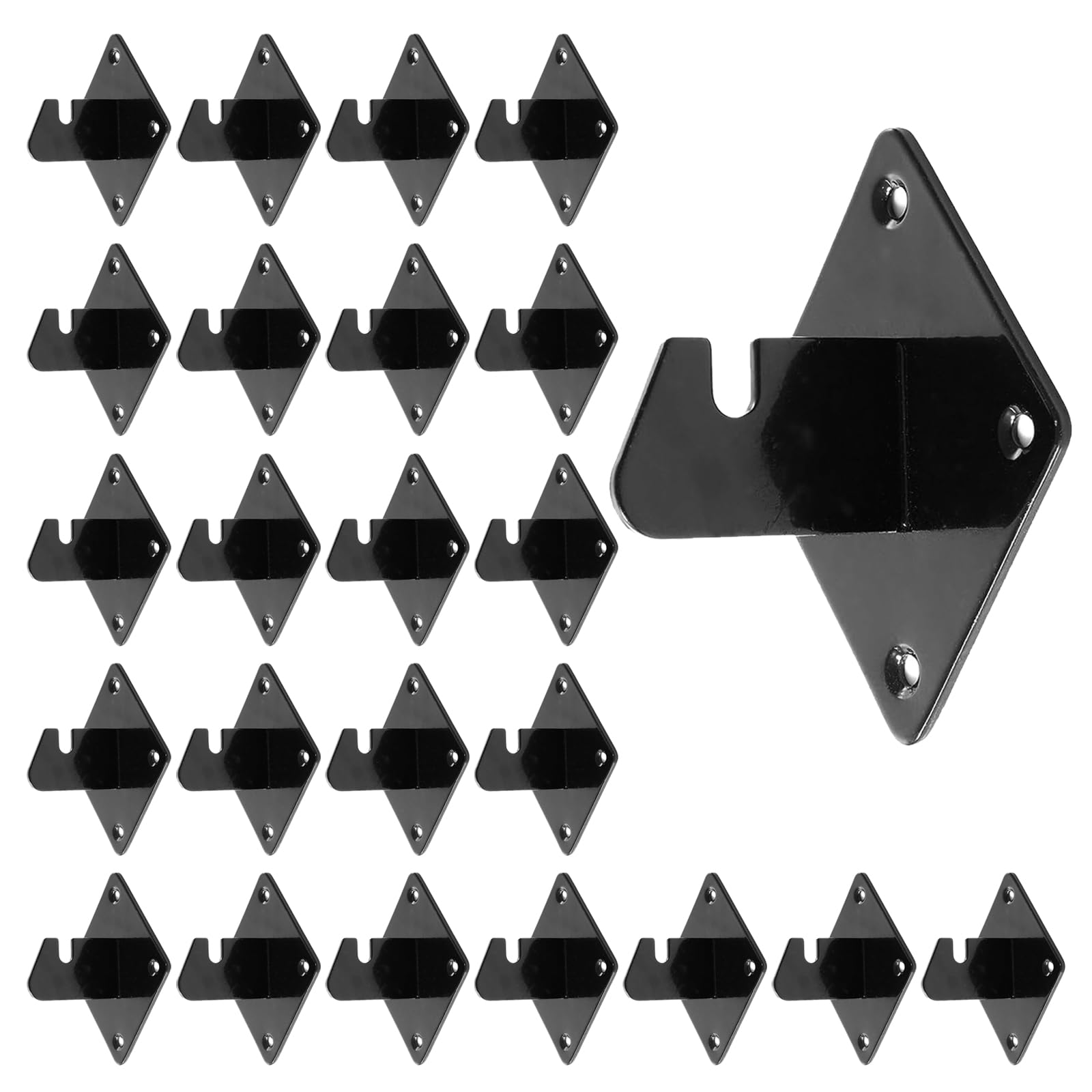 Snapklik.com : HJW 24 Pcs Black Gridwall Mount Brackets For Grid Panels ...