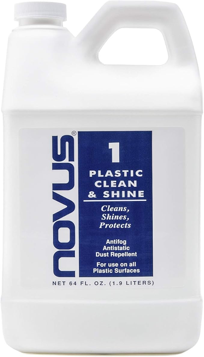 Amazon.com: NOVUS PC-108 Plastic Clean & Shine - 64 oz. , White ...