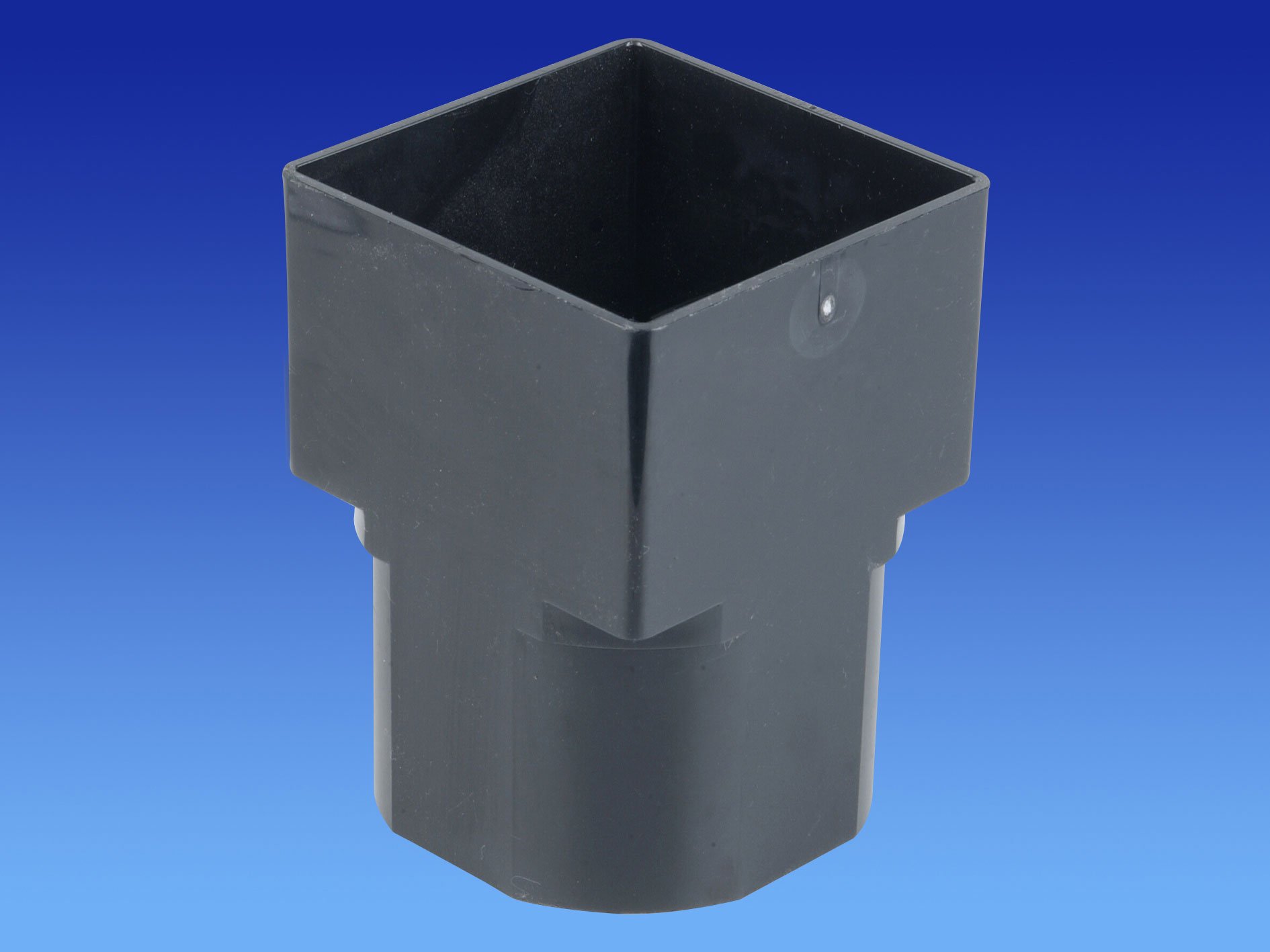 Wavin OSMA 4T836 BLACK Drain Adaptor Square to Round for 61mm Square ...