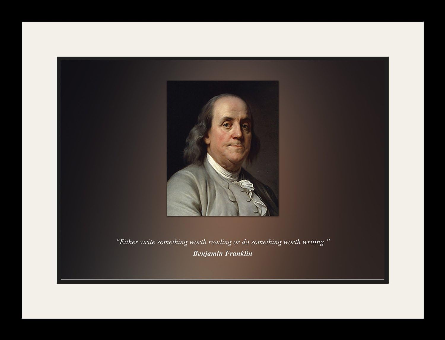 Amazon.com: wesellphotos Benjamin Franklin Photo Picture Poster Framed ...