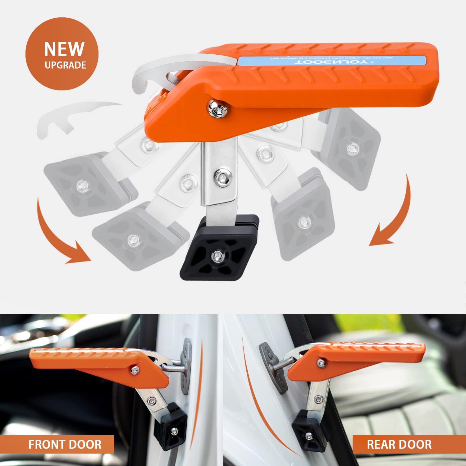 Snapklik.com : TOOENJOY 5 Gears Universal Car Door Step Door Latch Hook