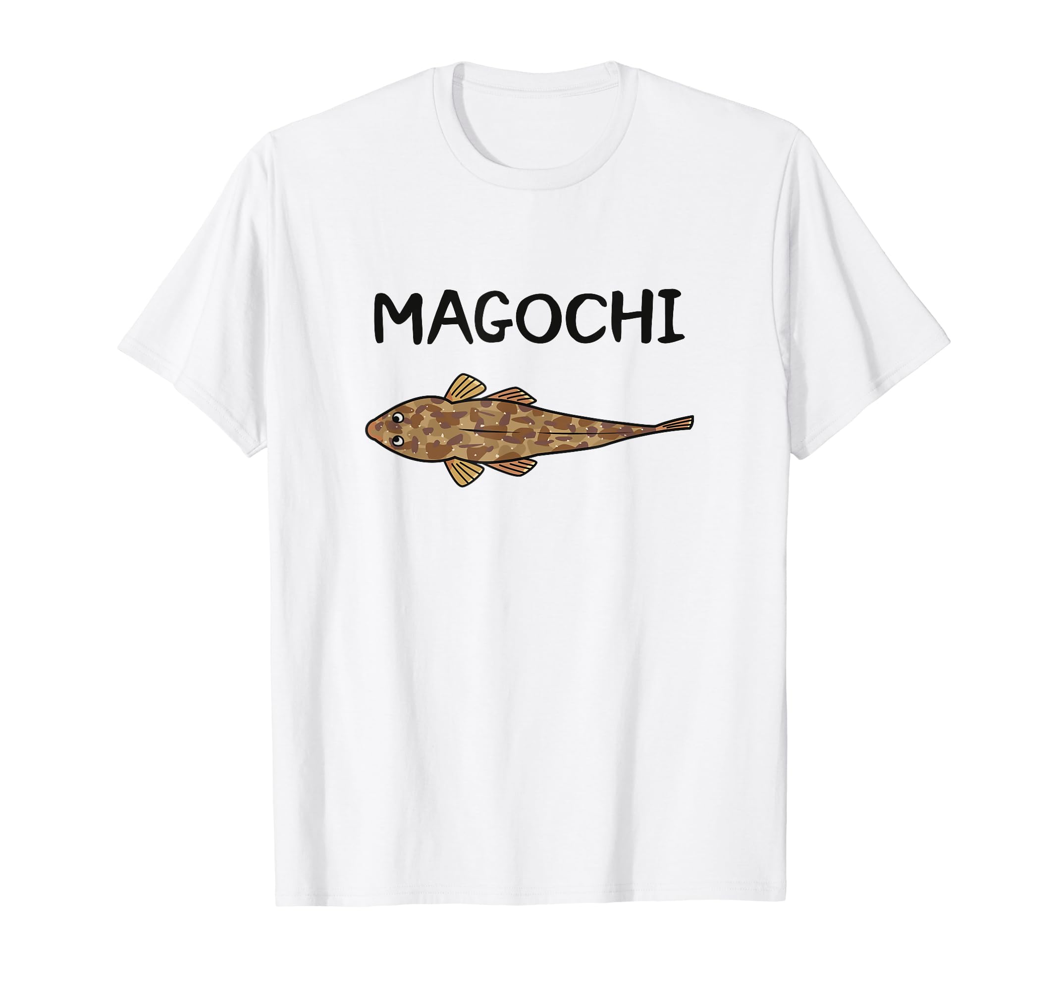 Amazon | MAGOCHI マゴチ 白身魚 魚好き 願掛け 釣り好き 海釣り 趣味 おもしろ 寿司ネタ 趣味釣り 船釣り 釣り Tシャツ ...