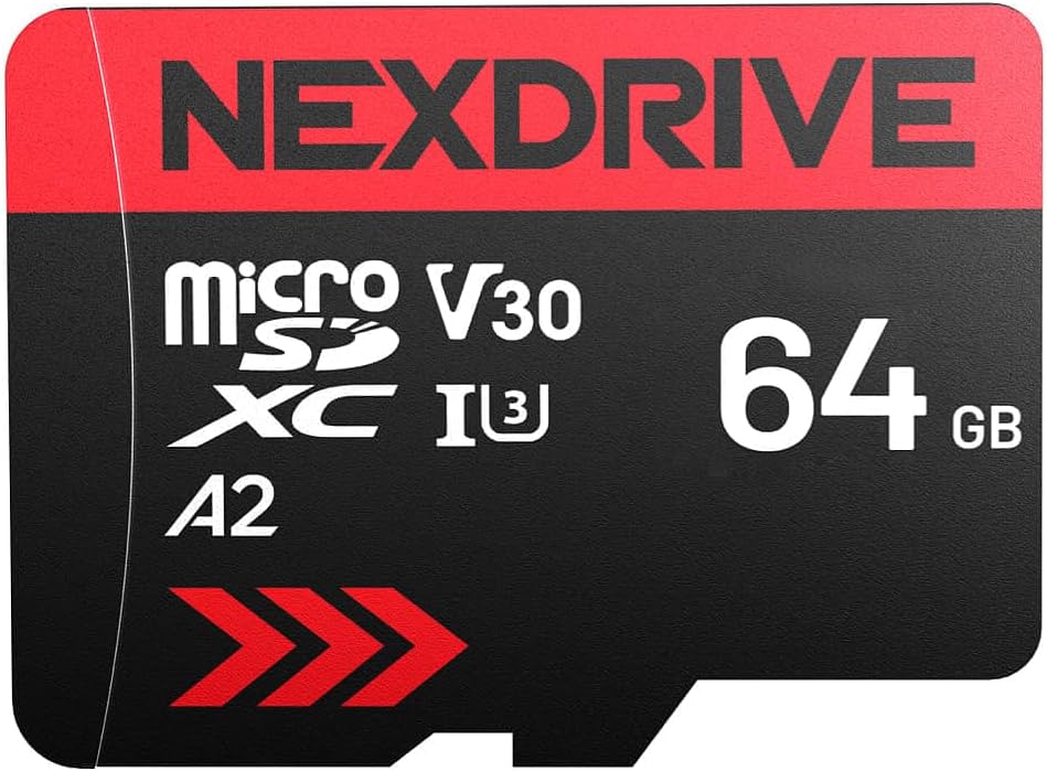 NEXDRIVE MT30 64GB Micro SDXC UHS-I U3 up to 100MB/s Full HD & 4K ...
