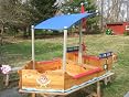 Amazon.com: KidKraft Wooden Pirate Sandbox with Canopy, Covered ...