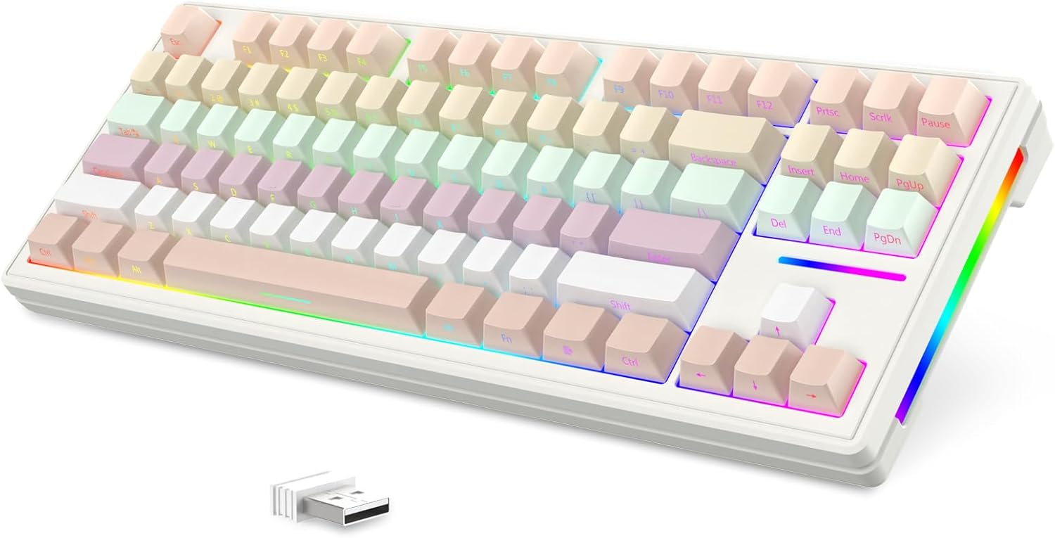 LexonElec x ATTACK SHARK M87 75% Wireless Gaming Keyboard, BT5/2.4G ...