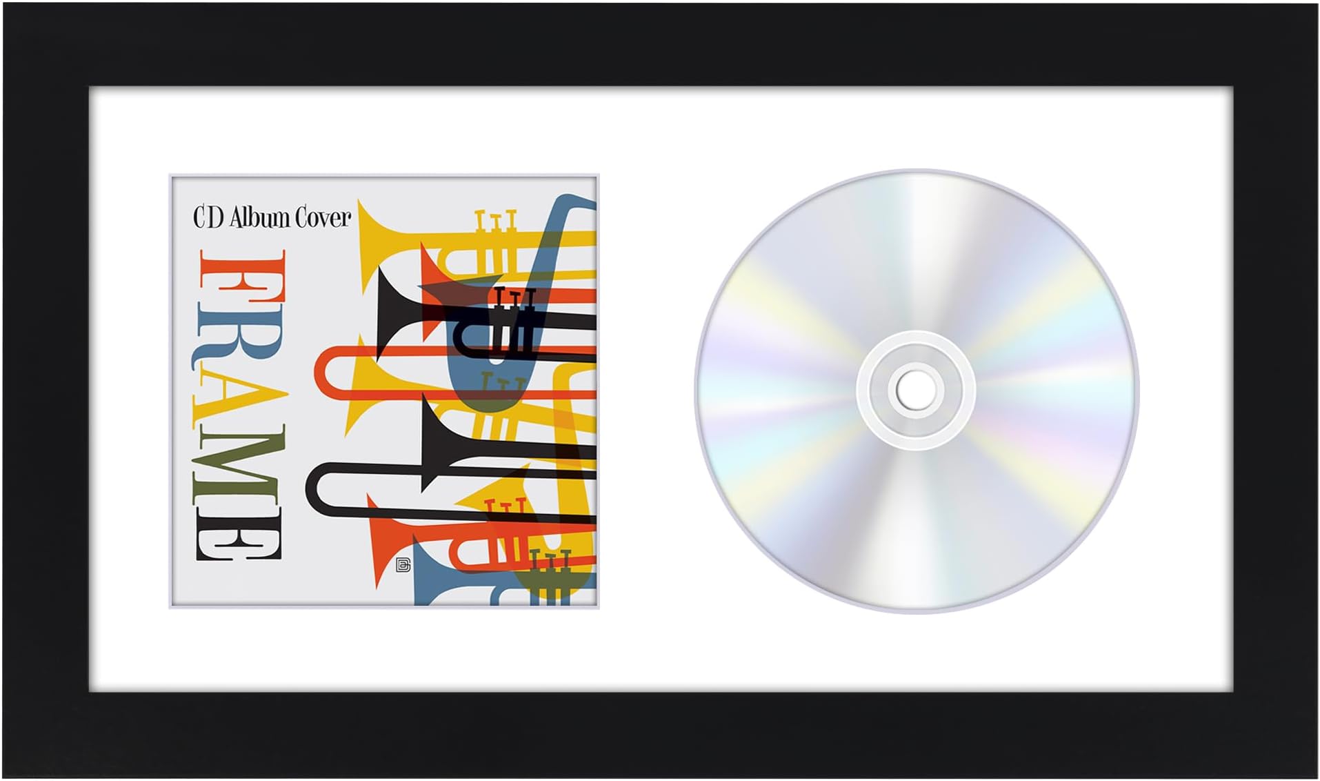 Amazon.com - Cd Frame Featuring Black Matting and Black Moulding