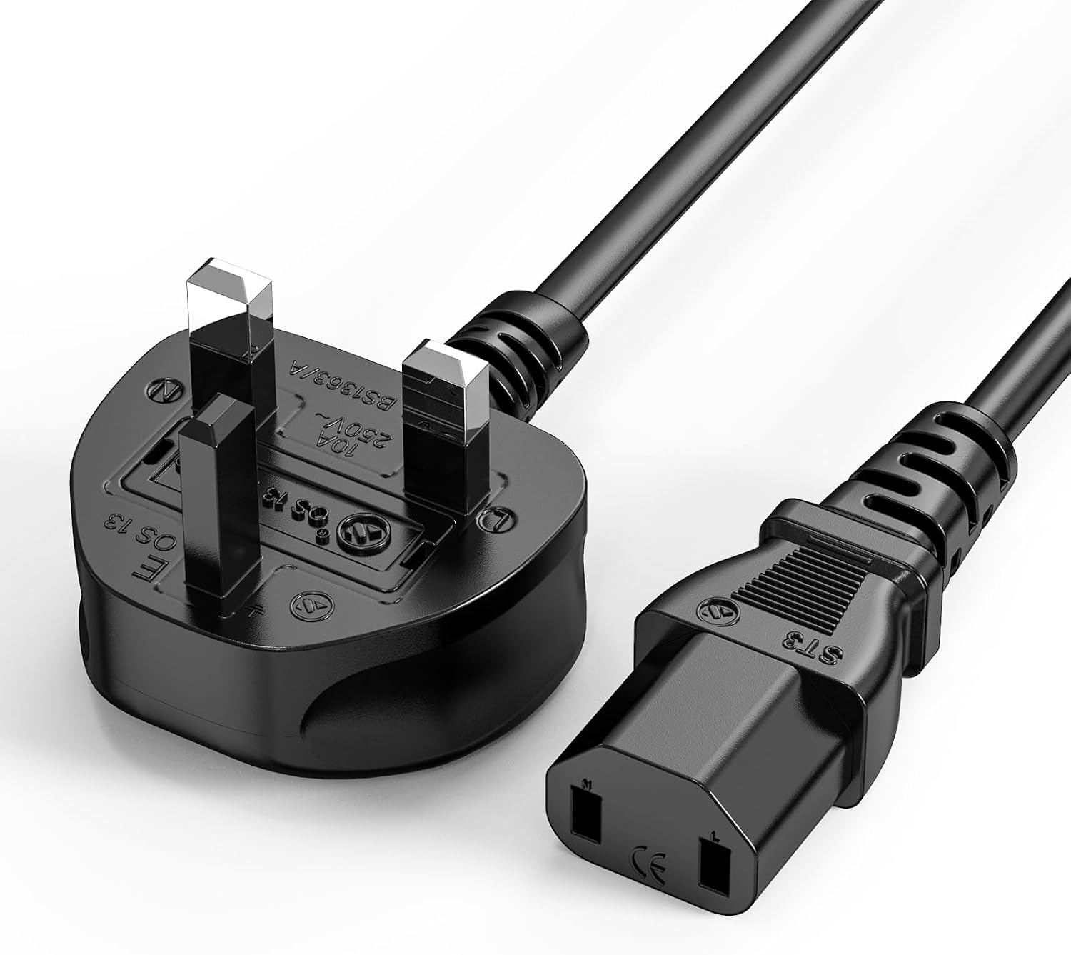 Mains Power Cable C17, 2-Pin Power Lead Compatible with Xbox One/360 ...