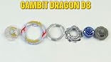 Amazon.com: Beyblade Burst QuadStrike Gambit Dragon D8 and Ambush ...