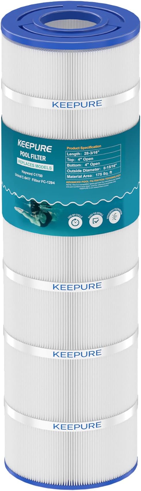 Amazon.com : Doule King PLF90A Pool Filter Cartridge Compatible with ...