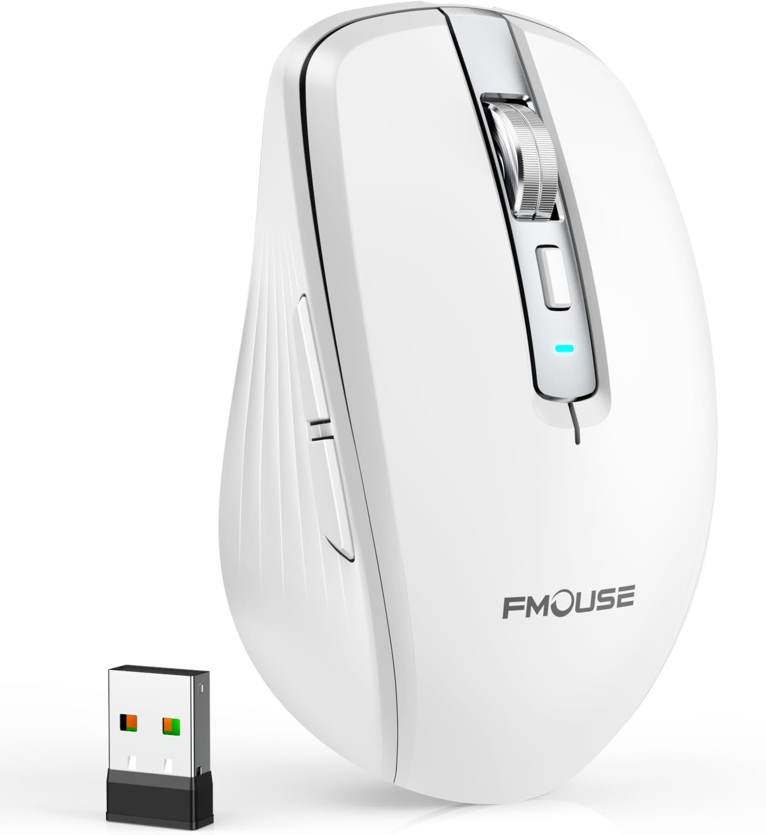 Amazon.com: FMOUSE Wireless Mouse for Laptop, Ergonomic Bluetooth Mouse ...