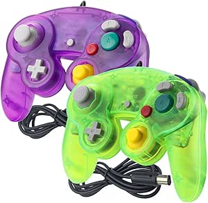 Reiso Gamecube Controller, 2 Pack NGC Classic Wired Controller for Wii ...