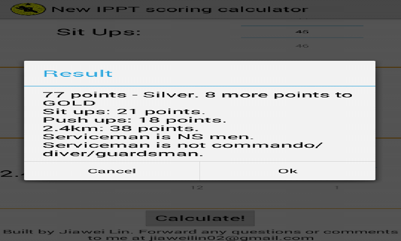 New IPPT Scoring Calculator:Amazon.com:Appstore for Android