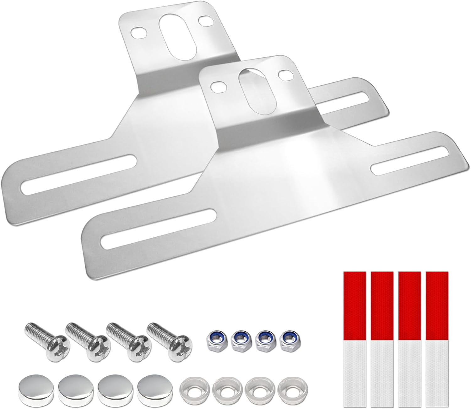 Amazon.com: Aootf Trailer License Plate Bracket Holders- Stainless ...