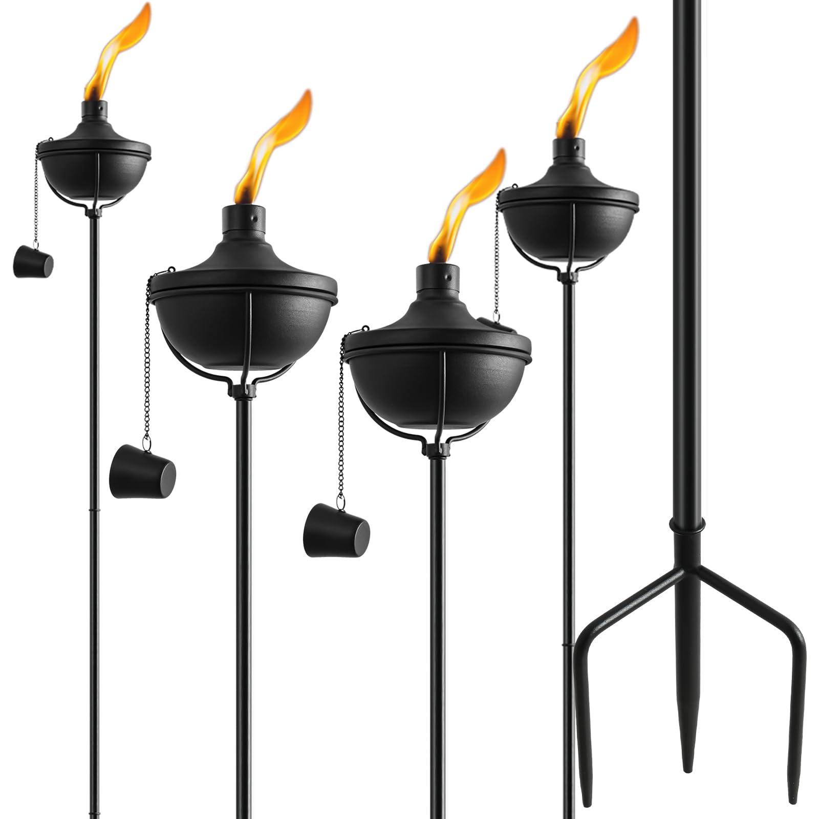 Amazon.com : ZSZMFH 4 Pack Home Garden Torch, Large Capacity 23.5oz ...