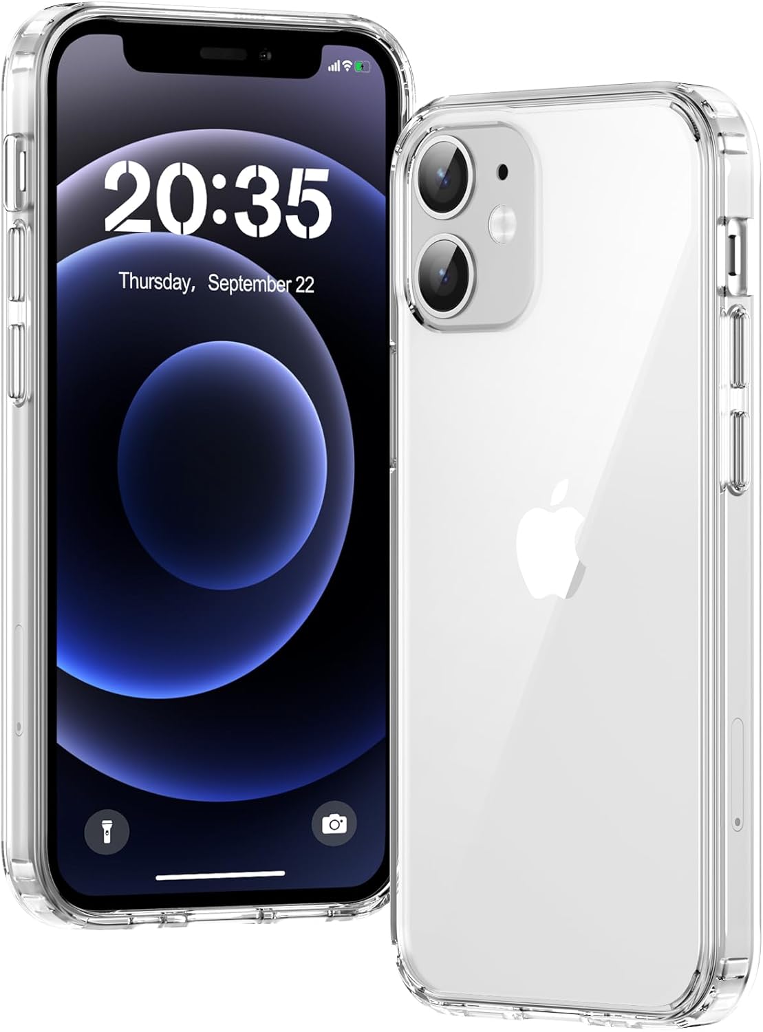 Voyahülle Clear Case for iPhone 12 Mini, Ultra Thin Shockproof TPU ...