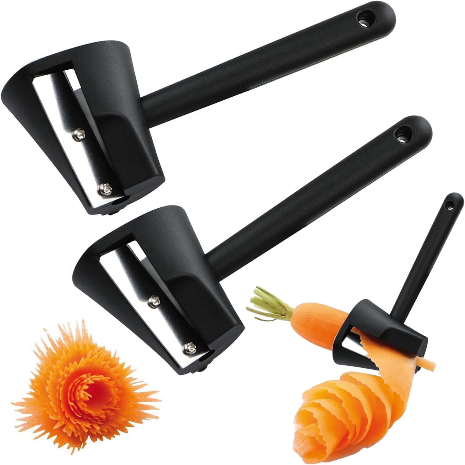 Amazon.com: TXIN Carrot Curler and Peeler, Green Carrot Spiral Shred ...