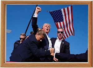 Amazon.com: Trump Shooting Photo Frame 8"x6" | Trump Shot Never ...
