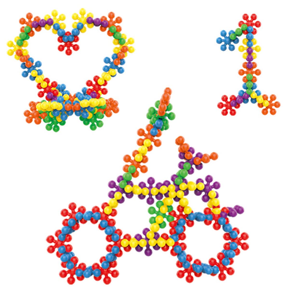 Buy 300pcs Interlocking Building Blocks STEM Educational Snow Building ...