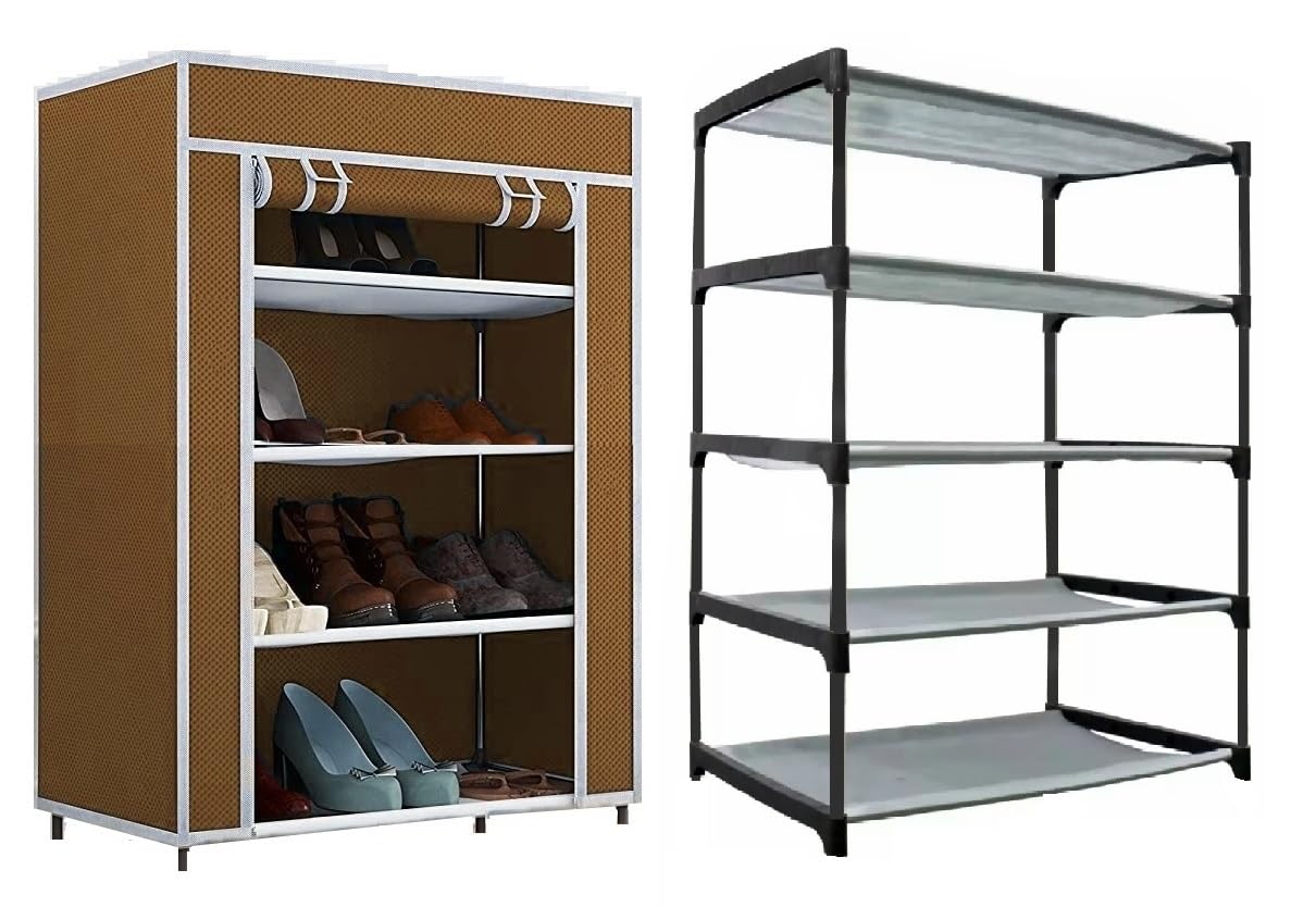 EXPOSURE 4 Layer Multipurpose Metal Pipes Non Woven Cover and Shelf ...