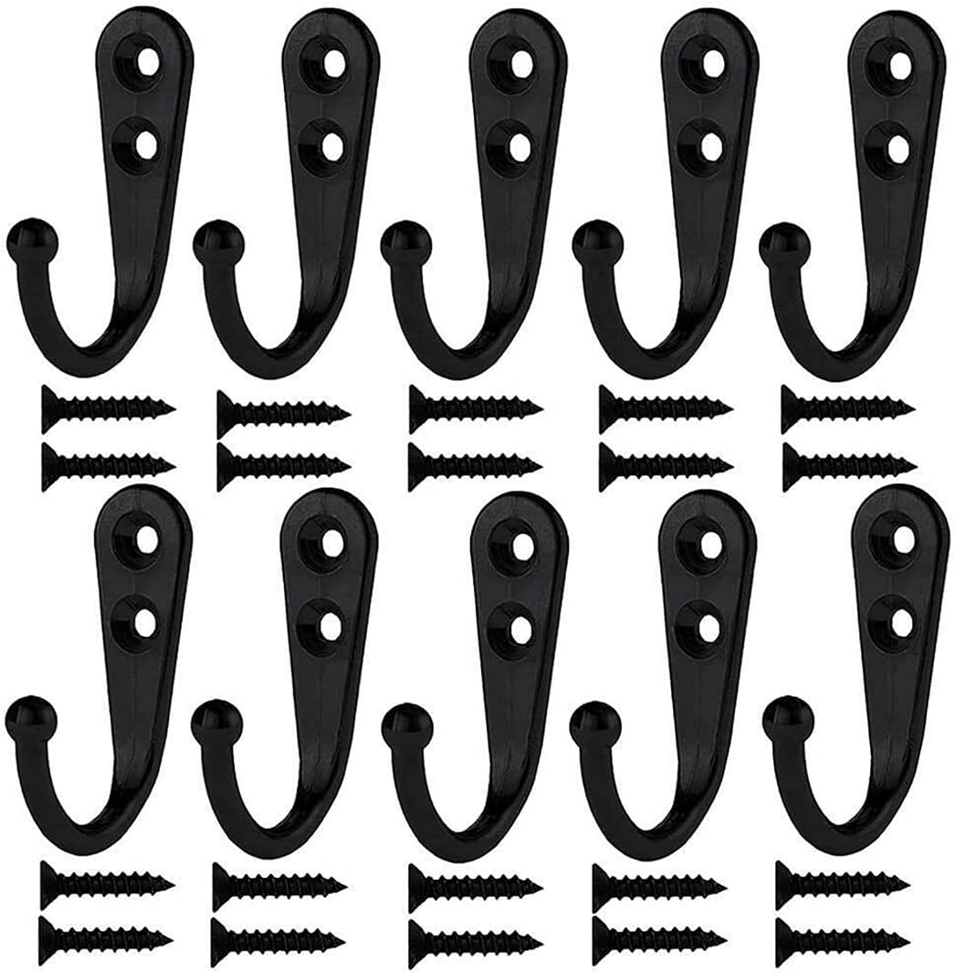 20 Pieces Small Single Key Hooks Wall Mounted Hanger Hooks Robe Hook ...