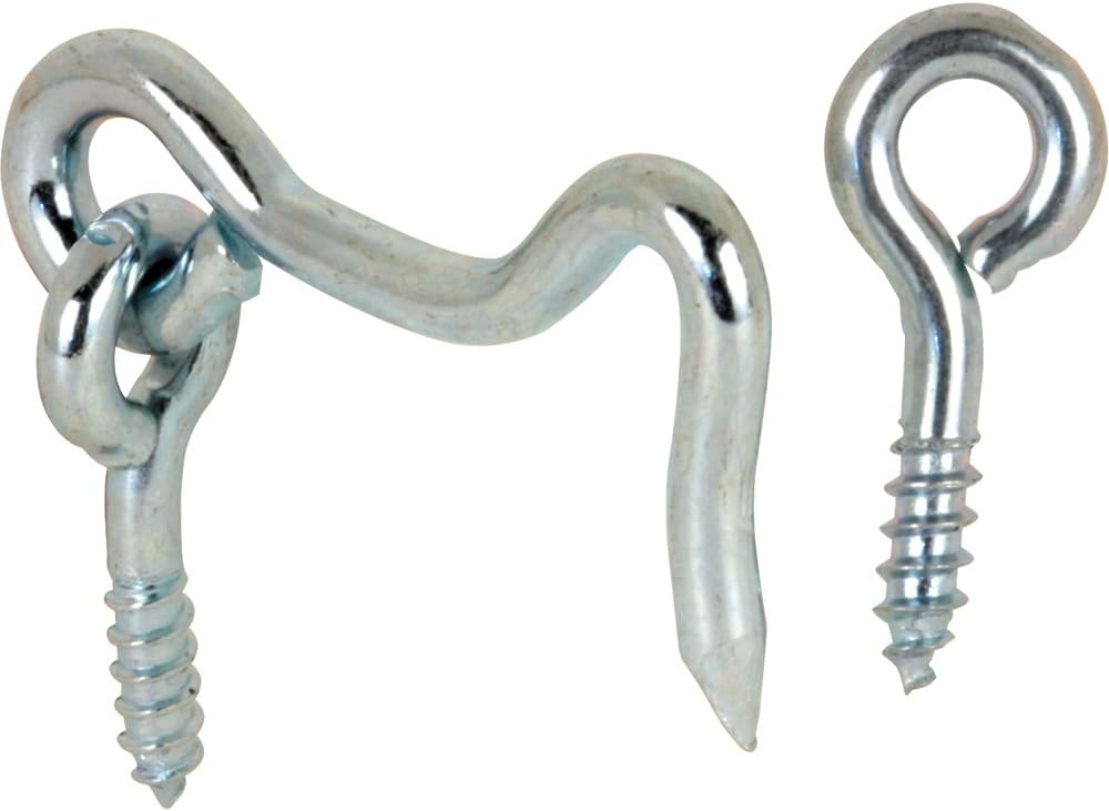 Prime-Line Products 182861 Window Screen Hook and Eyes, Plated Steel, 2 ...