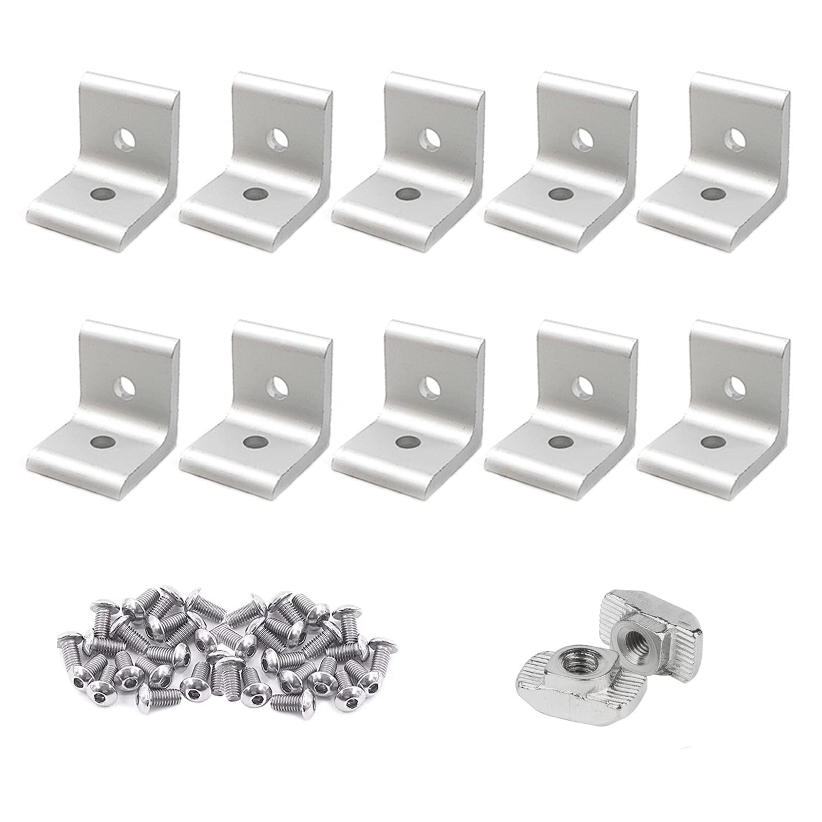 Amazon.com: FORRCKY 10Sets 15 Series L Bracket Connector 1515 Aluminum ...