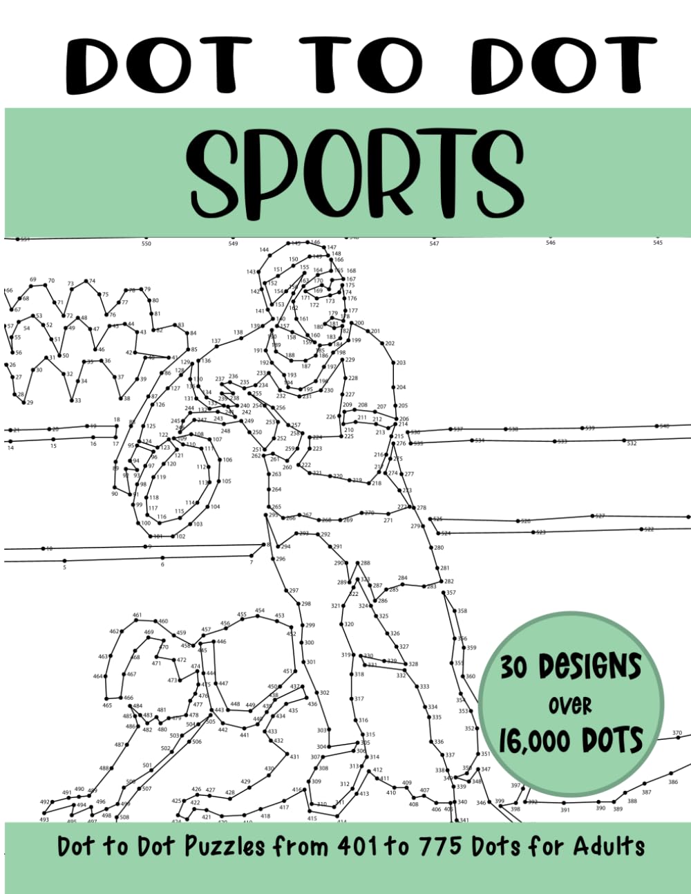 Dot to Dot Sports for Adults: Sports Connect the Dots Book for Adults ...