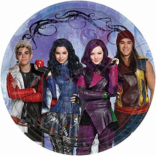 Amazon.com: American Greetings Descendants Paper Desesrt Plate, 8 Count ...