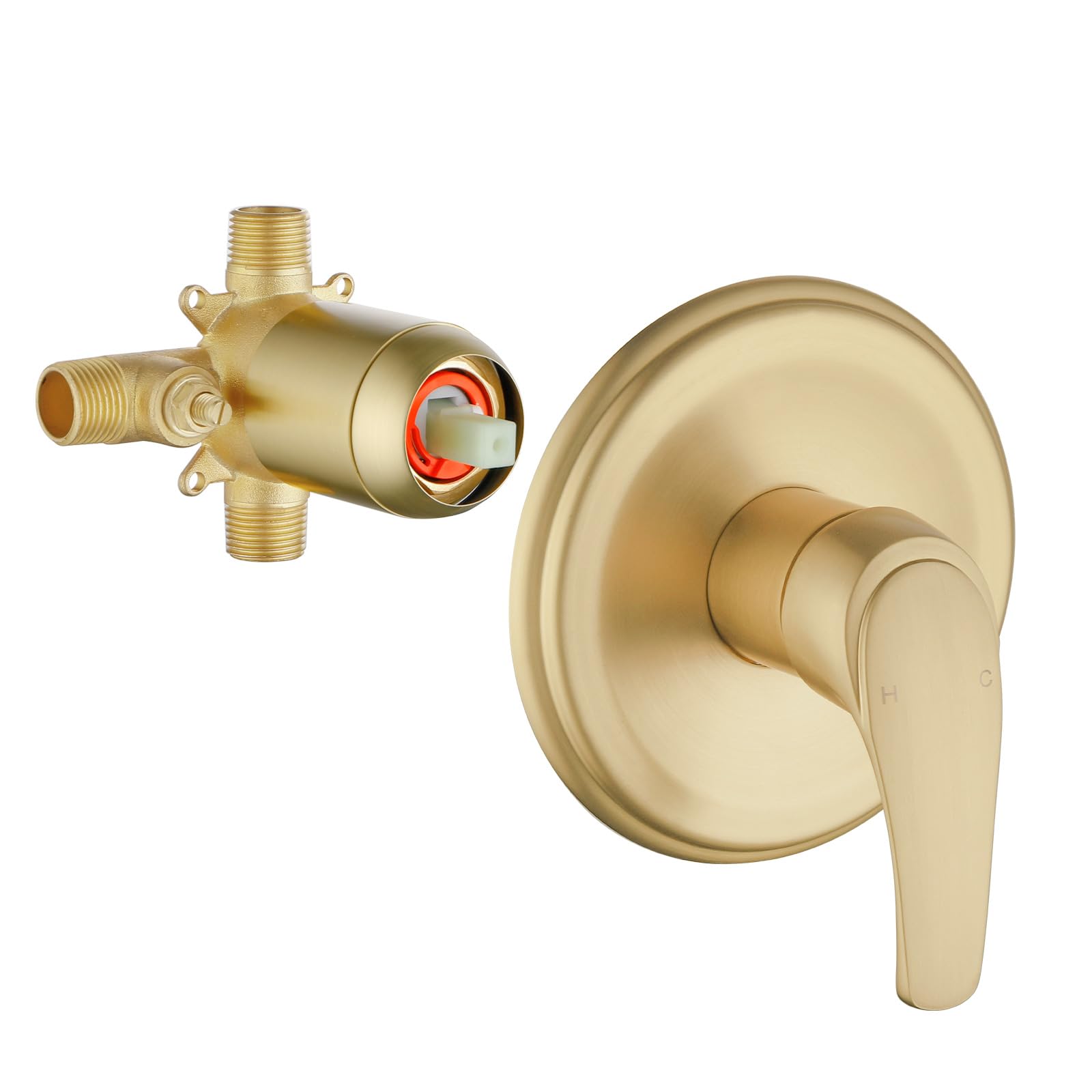 Wall Mount Rough-In Valve Shower Valves Shower Faucet Bathroom Trim Kit ...