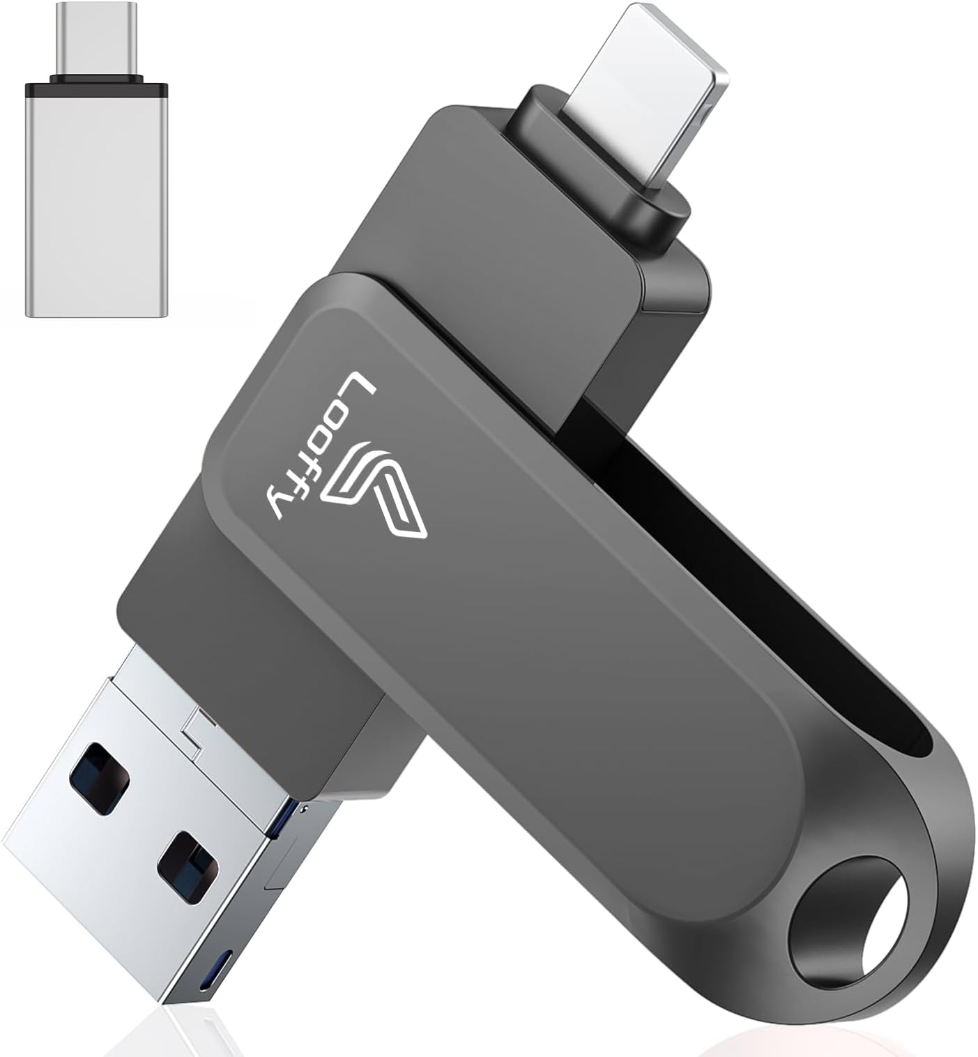 Amazon.co.jp: 【2024年秋登場】4in1 iPhone対応 USBメモリ 128GB iPad対応 usbメモリー USB3 ...