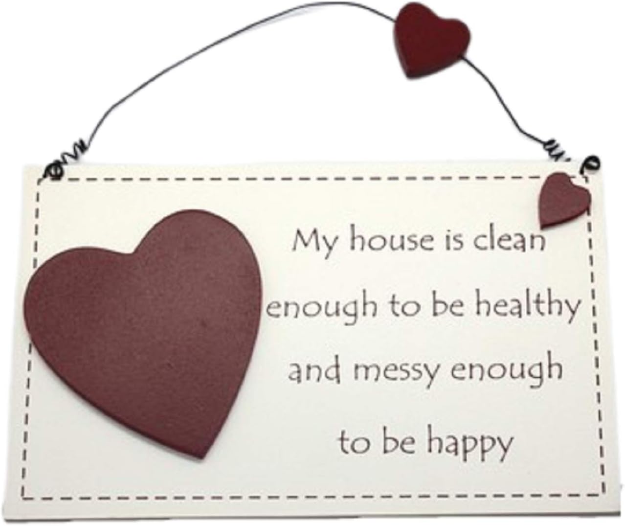 Amazon.com: Plaque My House Is Clean Enough To Be Healthy & Messy ...
