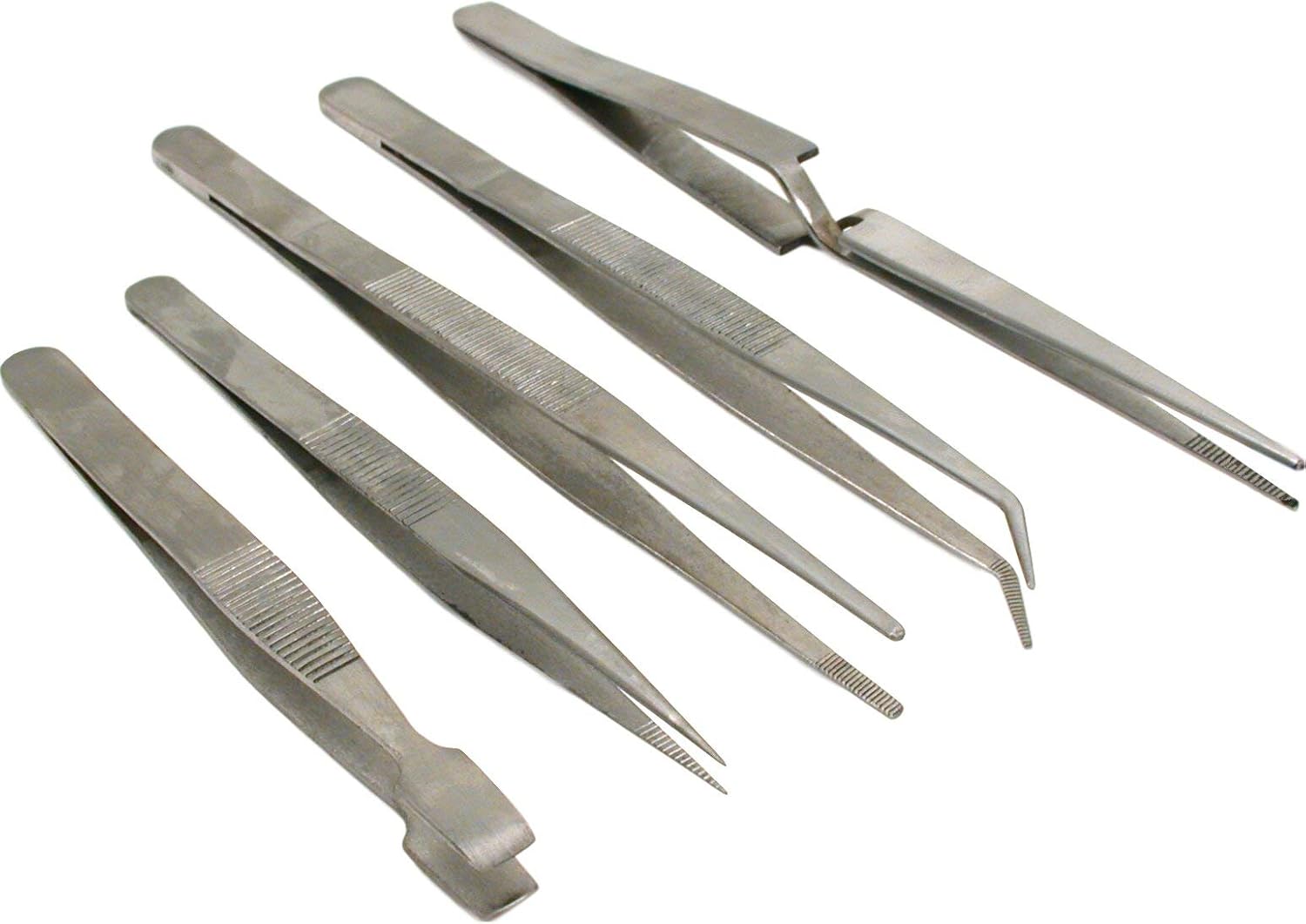 Amazon.com: 5 Jewelers Tweezers Beading Soldering Bench Repair Tool ...