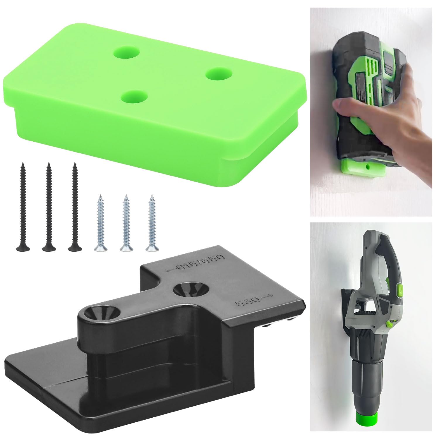 Amazon.com: Leaf Blower Wall Mount & Battery Holders Compatible with ...