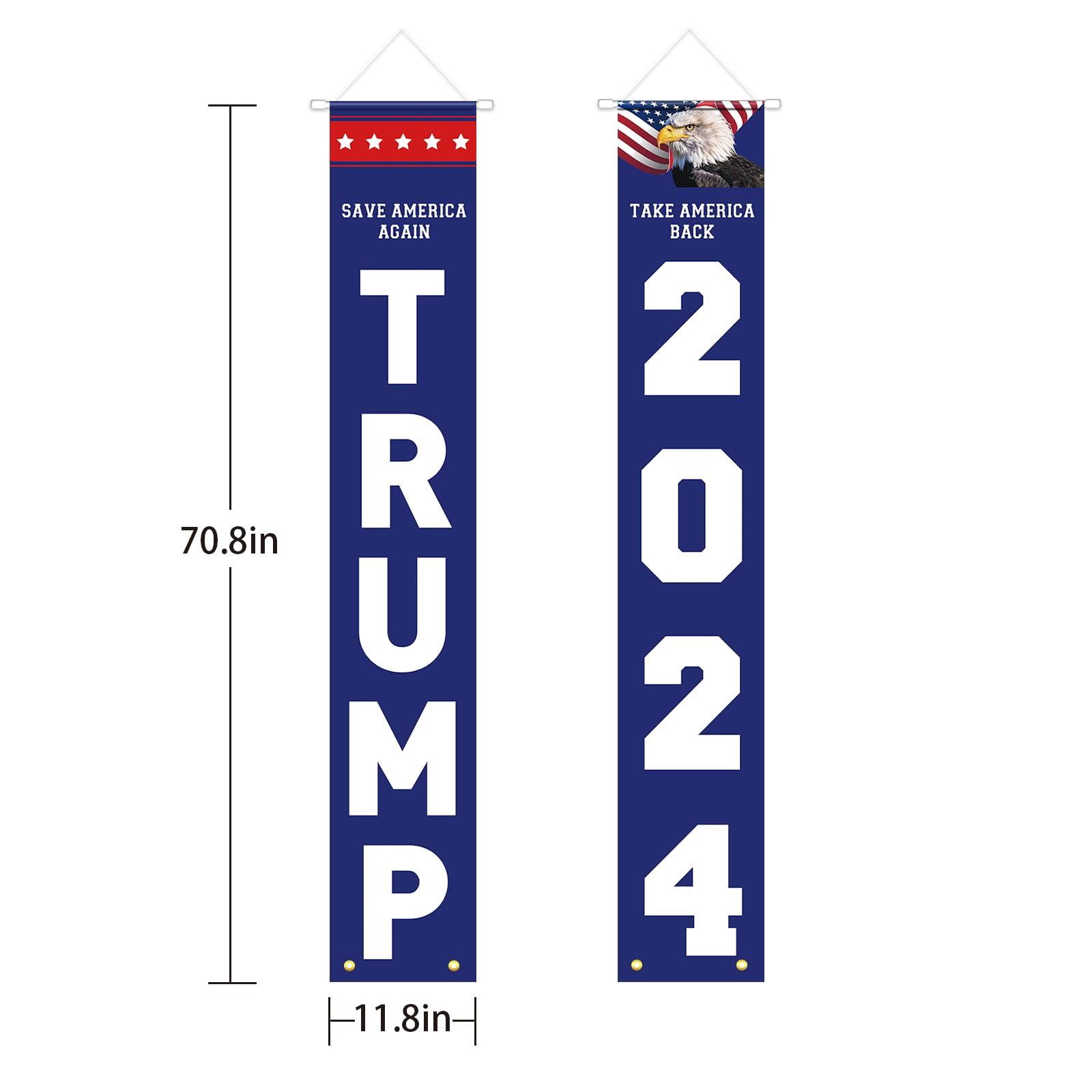 Snapklik.com : Trump 2024 Flag Banners Yard Sign Large Merchandise Take ...