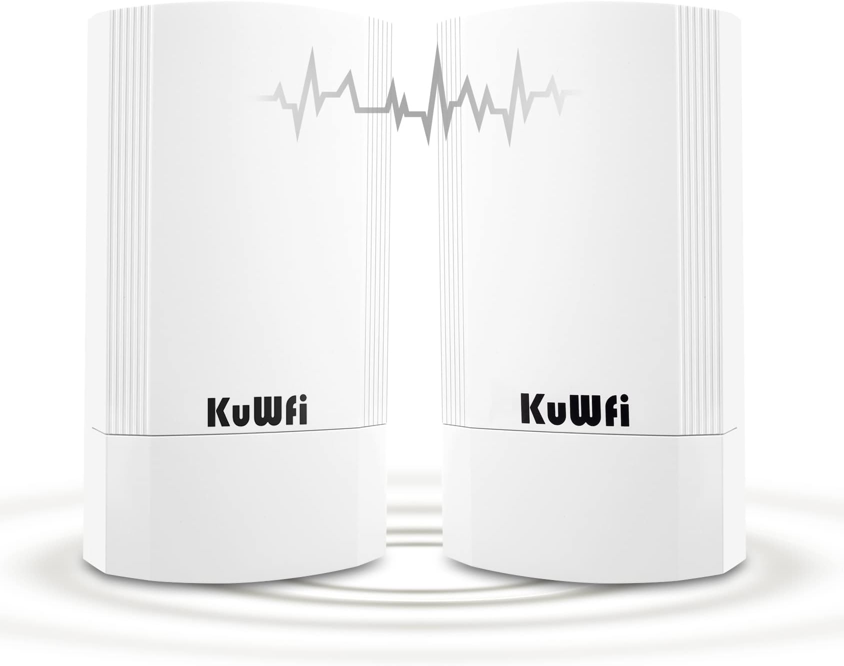 KuWFi 2-Pack Wireless Ethernet Bridge, 900Mbps Long Range WiFi Access ...